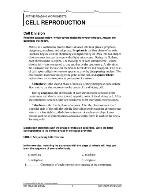 Fillable Online Active Reading Pmatdoc Name Class Date Unit 6