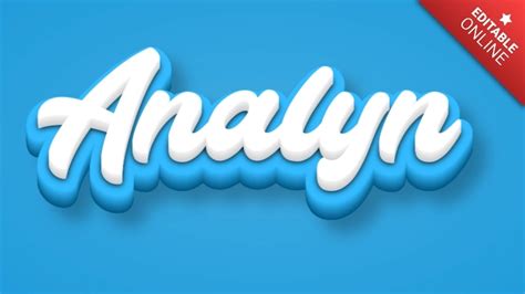 Analyn Text Style Effects Generator