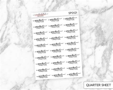 Product Photos Mini Script Planner Stickers Functional Stickers Script