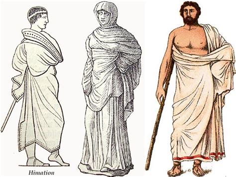 Ancient Greek Himation Greek Woman Preparing To Wear Peplos 19th