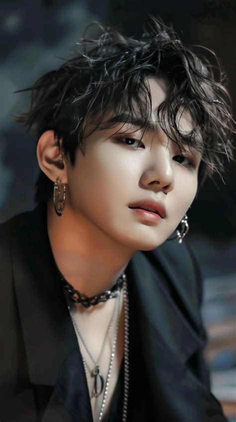 Download B T S Suga Aesthetic Wet Hair Look Wallpaper