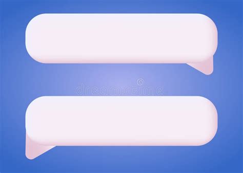 3d White Speech Bubble Social Media Chat Message Icon Empty Text