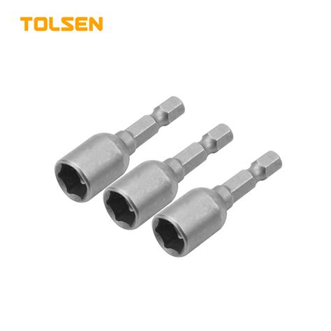 Tolsen 3pcs Magnetic Nut Socket Set 8mm Nimz Power Tools