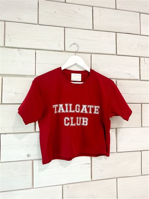 Tailgate Club Cropped Tee All About You Boutique