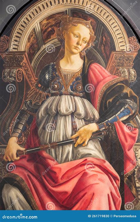 Alessandro Botticelli - Fortitude, 1470. Renaissance Art in Uffizi ...