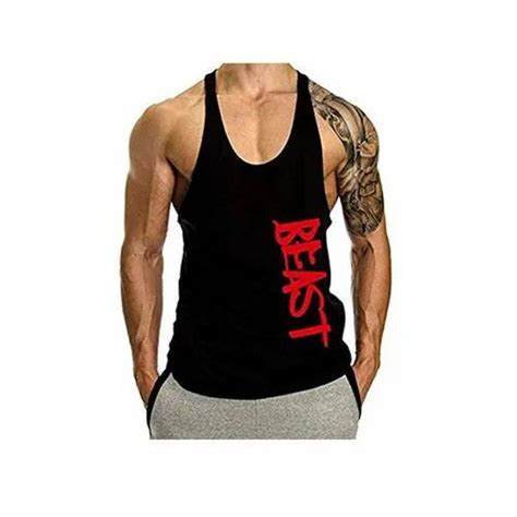 Blackbase Cotton Gym Sleeveless T Shirt At Rs 90 In Surat Id