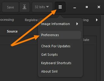 File Menu Preferences EN FreeAstro