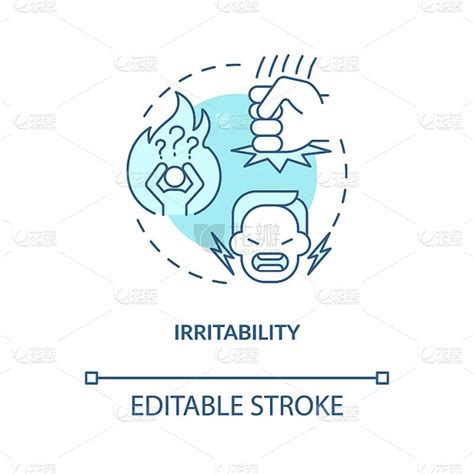 易怒的概念图标素材 花瓣网