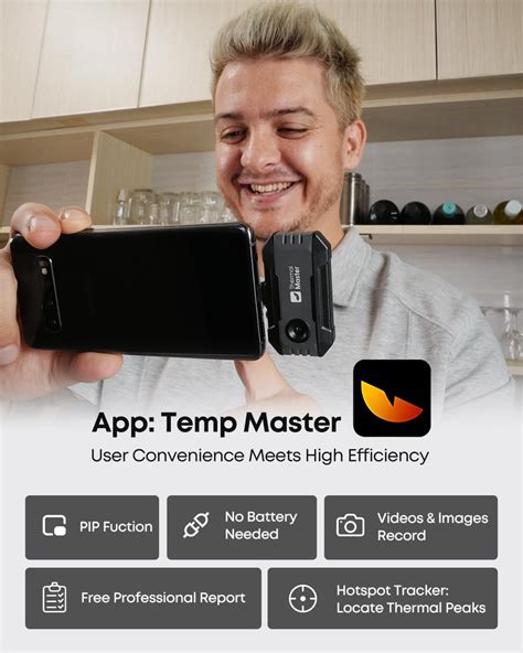 Snapwise Thermal Master P1 Thermal Camera For Type C Iphone And Android