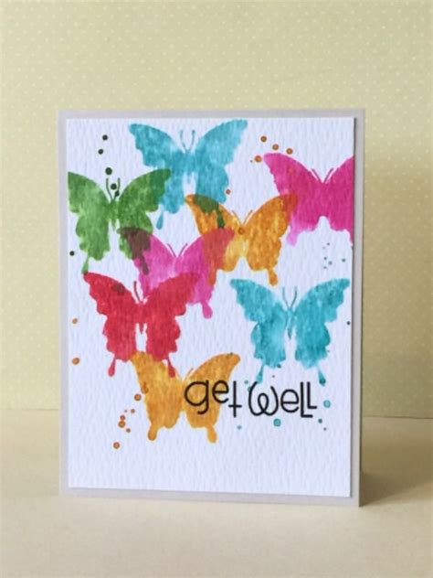 Get Well Gorgeous Watercolor Card Cards Simple