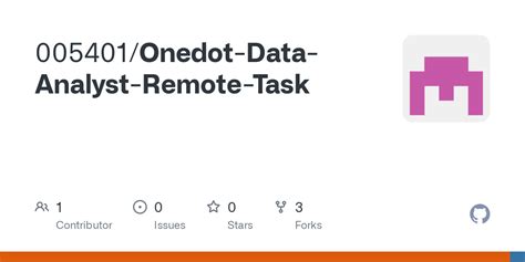 Github 005401onedot Data Analyst Remote Task