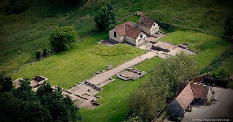 Great Witcombe Roman Villa From The Air Aerial Photographs Of Great