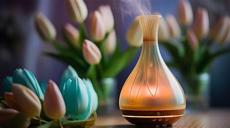 Premium Ai Image Free Photo Aromatic Oil Diffuser Lamp On The Table