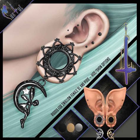Second Life Marketplace Faetal Ear 10 Swallow Pixie And Xl Female