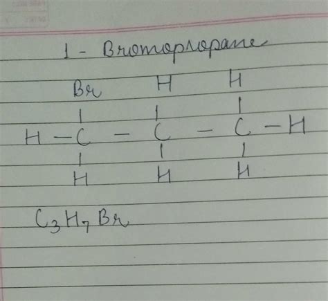 Write Structural Formulae Of 1 Bromopropane