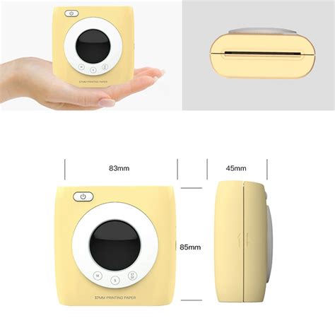 Lufier Pocket Printer Bt Wireless Thermal Printer Portable Mobile