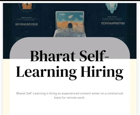 Contentwriting Jobvacancy Contentwritingjob Bharatselflearning