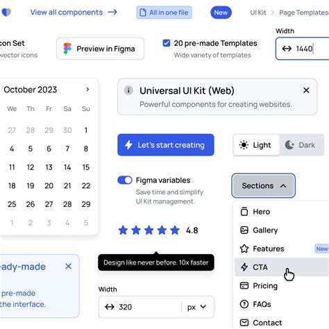 Figma Uikit Template Designsystem 123done