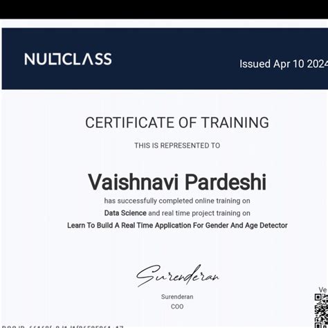 Vaishnavi Pardeshi On Linkedin I Am Happy To Share That Ive Obtained A New Certification Of
