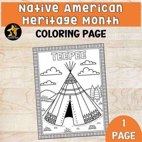 Teepee Coloring Page Native Americans Coloring Sheets October Activities