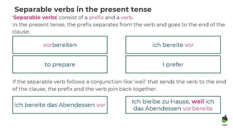 German Preparing A Ceremony 1 3 Separable Verbs
