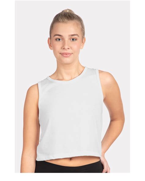 Next Level Apparel 5083 Ladies Festival Cropped Tank White