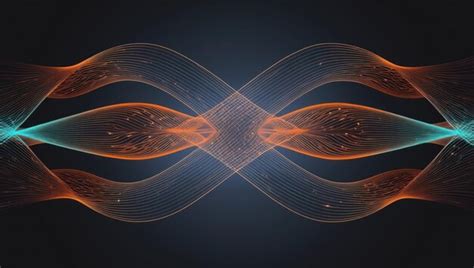 Abstract Light Waves Creating A Vibrant And Dynamic Visual Effect Premium Ai Generated Image