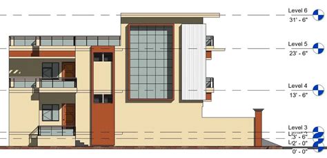 Left Side Elevation Of The Bungalow House Has Given In This Revit File