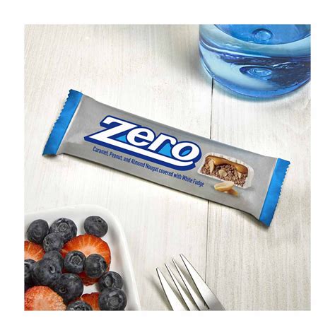 Buy Zero White Fudge Caramel Peanut And Almond Nougat Candy Bar 185