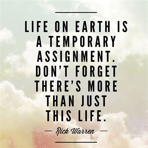 Life On Earth A Temporary Assignment