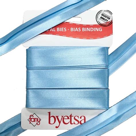 Plain Satin Bias Binding Tape 5 Metres Pound Fabrics