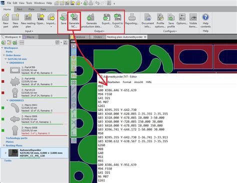 Omniwin Cadcam Nesting Export Nccode Database Xml Dwg Dxf Csv… Messersoft Gmbh