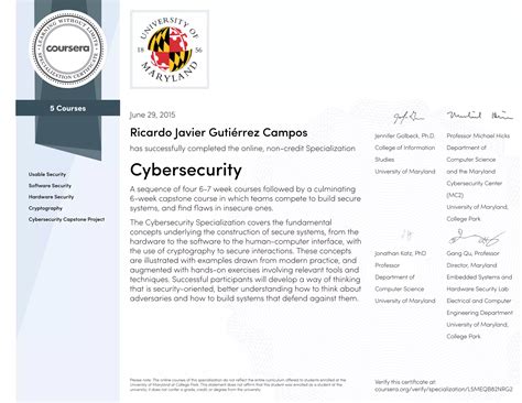 Coursera Cybersecurity 2015 Pdf