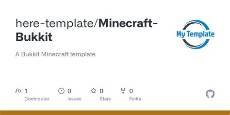 Github Here Template Minecraft Bukkit A Bukkit Minecraft Template