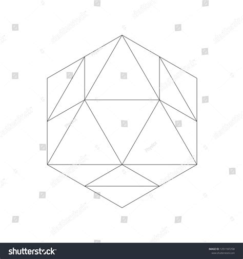Wireframe Mesh Objects Network Line Hud Stock Vector Royalty Free Shutterstock
