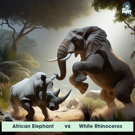 White Rhinoceros Predator Prey Interactions Fights And Aggressive