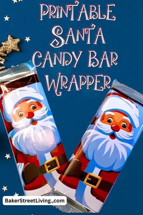 Free Printable Santa Candy Bar Wrapper Easy Christmas Treat Idea