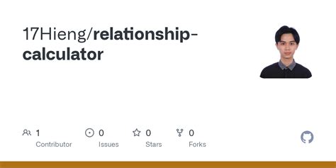 Github 17hiengrelationship Calculator