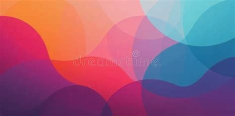 Subtle Muted Color Gradients In Overlapping Rounded Geometric Shapes Mobile Texture