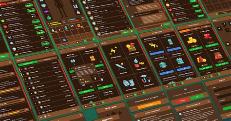 Ultimate Brown Gui Pro Kit Complete Ui Psd Sources 2d Gui Unity