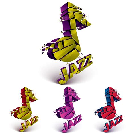 Premium Vector Colorful 3d Vector Musical Notes Collection Broken