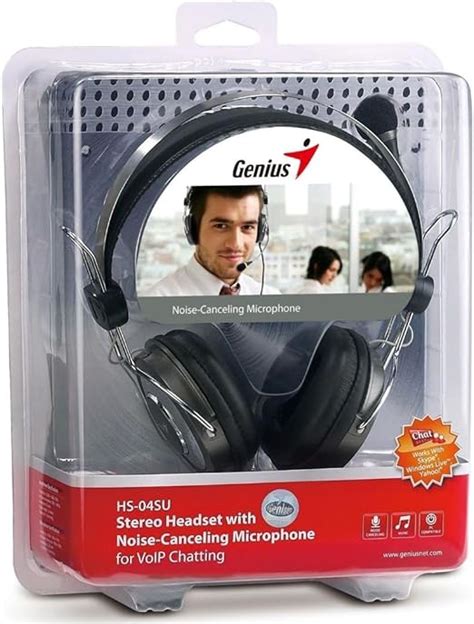 Genius Headset Hs 04su Luxury With Noise Cancelling Microphone Alasad