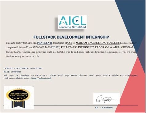 Praveen Ravi On Linkedin Fullstackdevelopment Internshipexperience