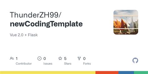 Github Thunderzh Newcodingtemplate Vue Flask