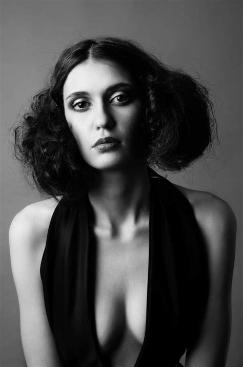 High Fashion Model Face Black And White
