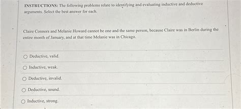 Solved Instructions The Following Problems Relate To