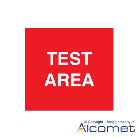 Test Area Sign Substation Alcomet