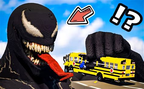 Roblox校车模拟器 开校车撞超猛毒液？！ 黑乐game 黑乐game 哔哩哔哩视频