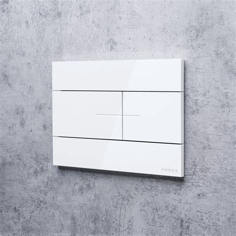 Neeos Fp75 Flush Plate For Toilet White 16786wh Reuter