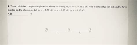 solved three point like charges are placed as shown in the